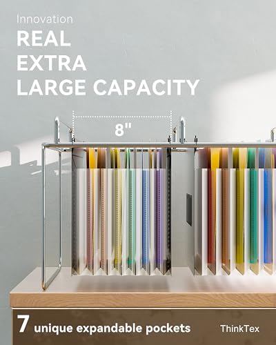 Snapklik.com : ThinkTex Plastic Expanding Hanging File Folders, 7 ...