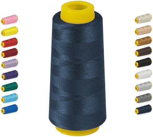 Amazon.com: StiVerse 1800 Yards Navy Blue Thread, All Purpose Thread ...