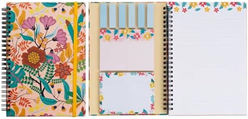 A5 Sticky Notebook,Each with 9 Pads of Decorated Sticky Notes and a ...