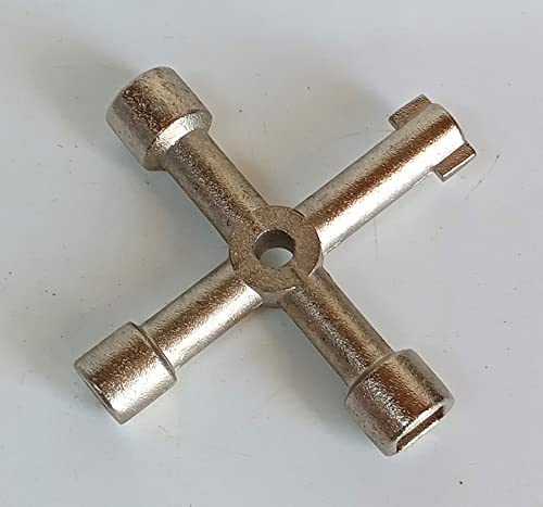 4 Way Utility Key 1 (Piece), Round end and Fixed Square : Amazon.in ...