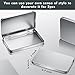 Amazon.com: Metal Rectangular Tin Metal Hinged Lid Tin Metal Empty Box ...