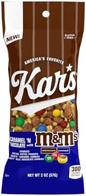 Amazon.com: Kar's Nuts Caramel 'N Chocolate with M&M'S Candies - 2oz ...
