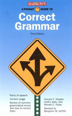 Correct Grammar Pocket Guide: Barron's: 9780812098150: Amazon.com: Books
