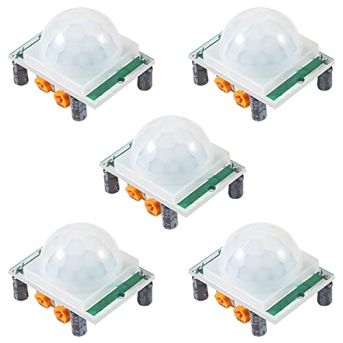 AOICRIE 5pcs HC-SR501 PIR Infrared Sensor IR Human Body Motion Module for Arduino for Raspberry ...