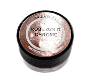Amazon.com : Wave Gel - 100% Pure Gel Polish -Hyper Chrome (Rose Gold ...