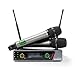 Amazon.com: SENWOSI Dual Channel UHF Metal Wireless Mic System with Two Wireless Handheld ...