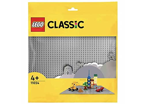 LEGO Classic Gray Baseplate 11024 Building Kit for Kids (1 Piece ...