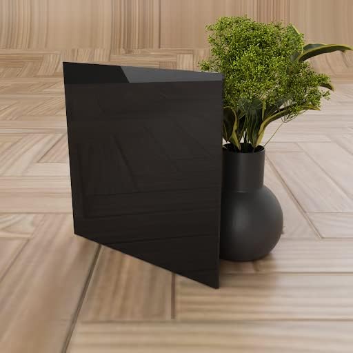 Amazon.com: Custom Cut to Size Black Clear Back Painted Rectangle Glass ...