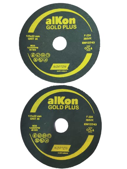 ALKON Gold Plus Disc Paper /Sander Disc 5 Inch | pack of 10 nos (GRIT ...