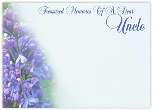 celloexpress Treasured Memories Uncle (Lilac) Flower Message Cards ...