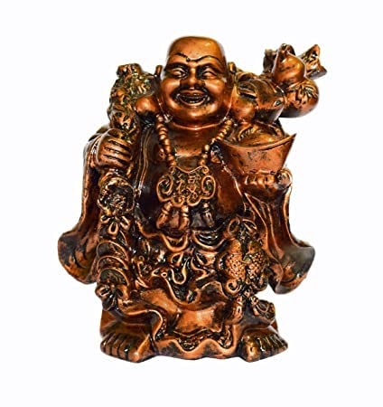 Buy RIDGEWOOD-RW Good Luck Laughing Buddha Statue (19 cm X 24 cm ...