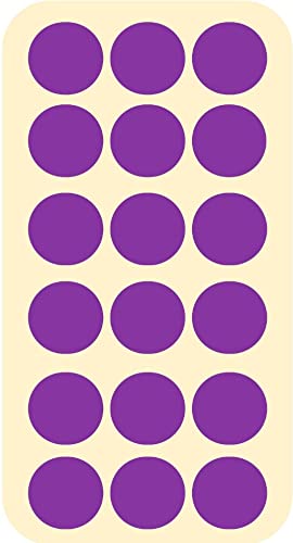 BlackDreams® 1800 Piece Mix Color 25mm (1 Inch) Round Dot Sticker Self ...