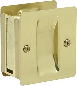 Delaney Hardware 270103-Pocket Sliding Pocket Door Lock Privacy, Bright ...