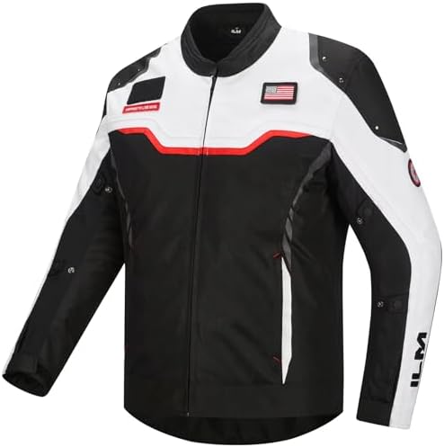 Amazon.com: ILM Motorcycle Mesh Jacket with CE Armor and Detachable ...