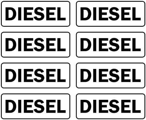 Diesel Fuel Safety Sign - Self Adhesive Sticker Pack of 6 Stickers ...