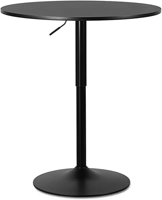 Amazon.com: HomCom 24 Inch Round Bar Table 43" H Adjustable Stainless ...