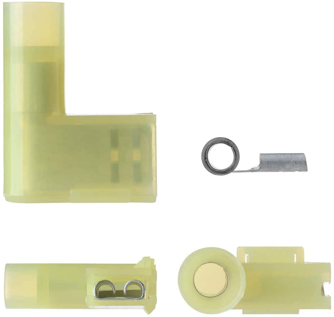 Snapklik.com : 120PCS Nylon Insulated Flag Spade Quick Disconnects 12 ...