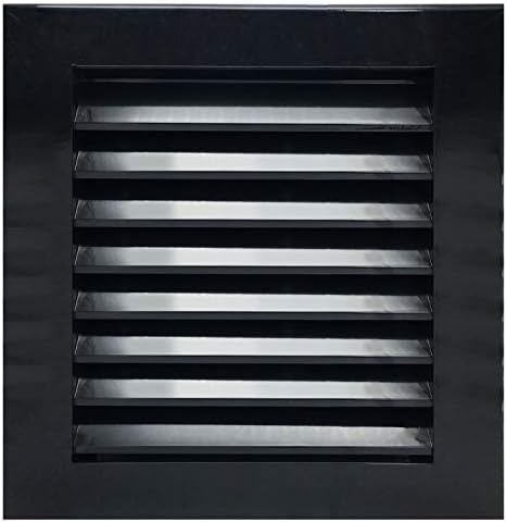 18" x 18" Anodized HVAC Fixed Louvre Exterior Grille Air Vent Aluminum ...