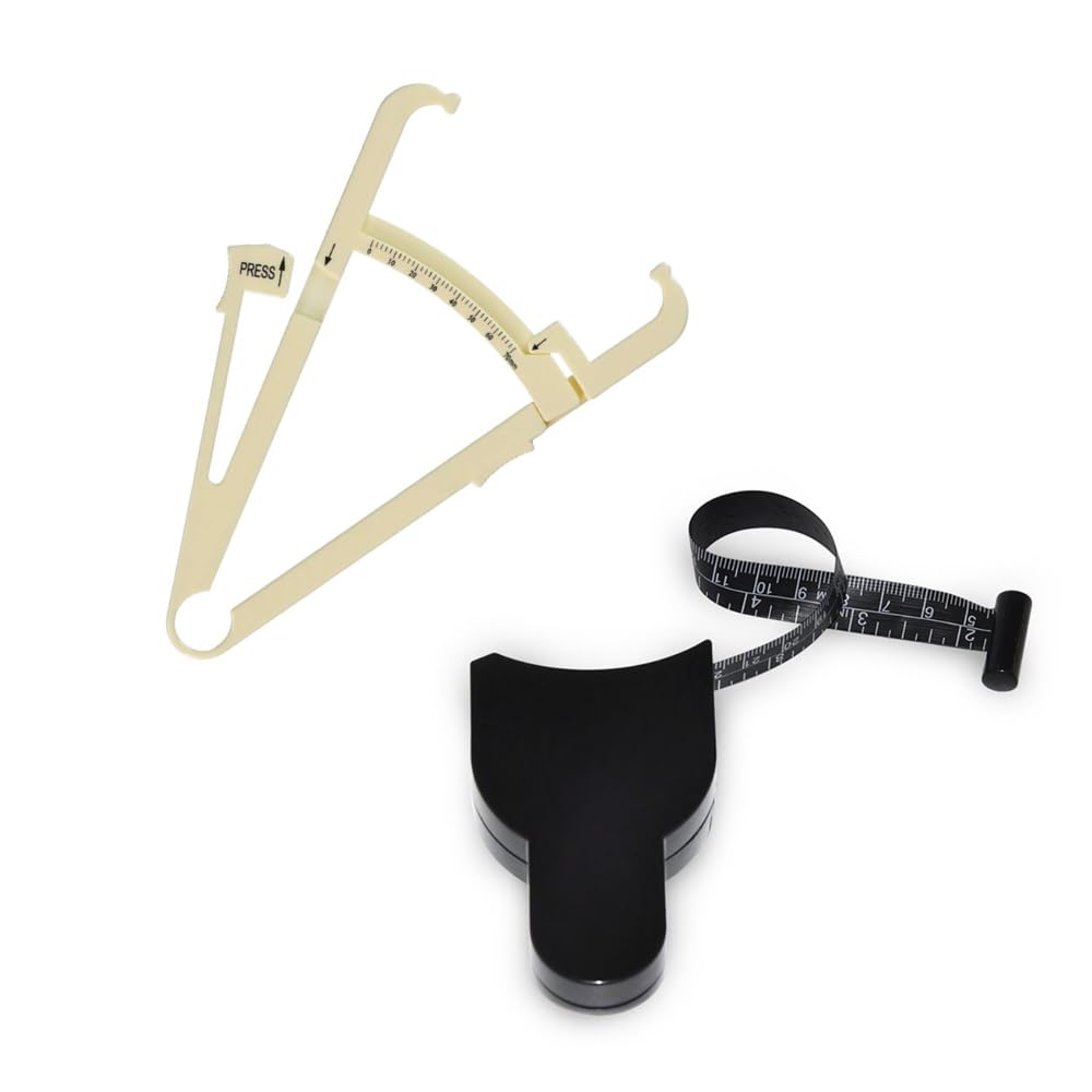 Galaxy Body Fat Caliper and Measuring Tape for Body - Skin Fold Body ...