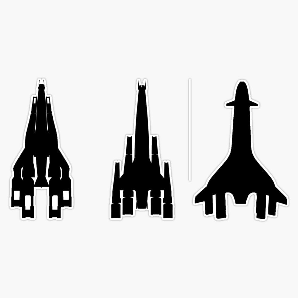 Amazon.com: Mass Effect: Normandy + Tempest Sticker Bumper Sticker ...