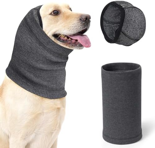 SlowTon Quiet Ears Dog Hoodie - 2 Pcs Ear Wrap Dog Ear Muffs Noise ...