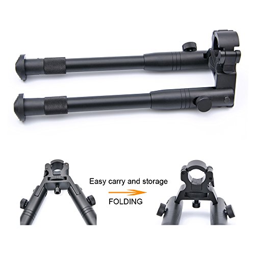 Clamp-on Bipod 6-9 inch Adjustable Folding Bipods Rubber Feet Metal,Gun ...