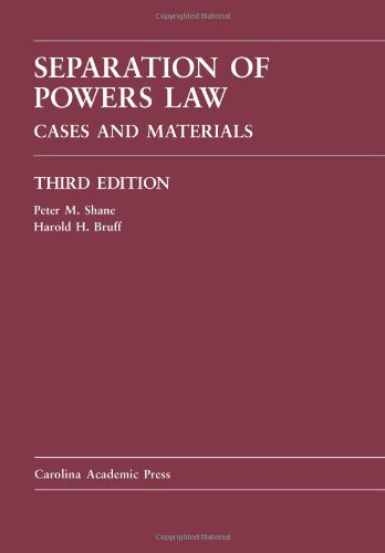 Amazon.com: Separation of Powers Law: Cases and Materials ...