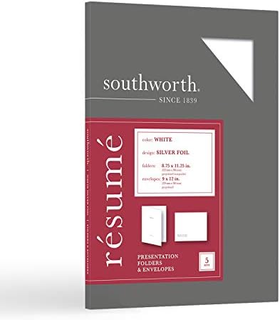 Amazon.com : Southworth® Résumé Folders & Envelopes, 9" x 12", 88-Lb ...