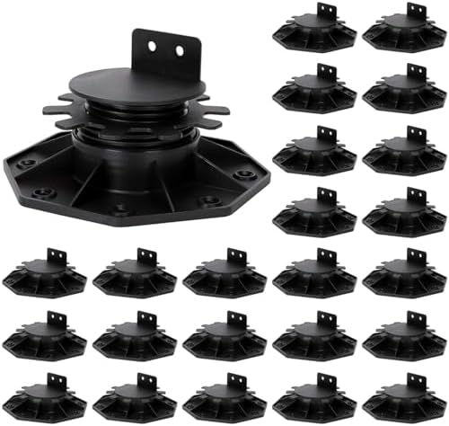 YGMG 24 Pack Adjustable Decking Pedestals (30-60mm) – Heavy Duty ...