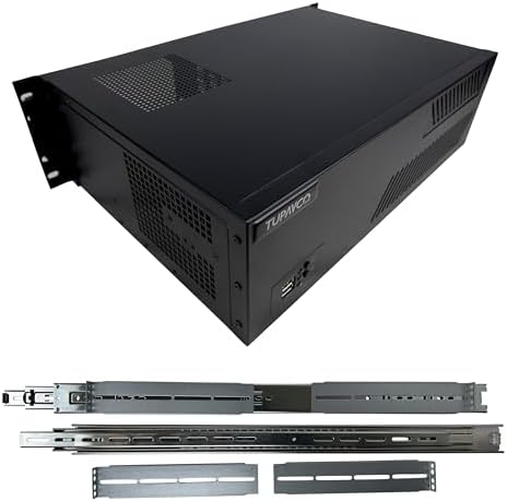 Amazon.com: 3U Server Chassis w/Rackmount Sliding Rails - Compact 12 ...