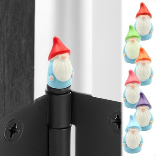 Hinge Head Gnome Set of 6 - Door Hinge Heads Decorative Topper ...