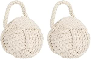 Amazon.com: Creative Co-Op Nautical Rope Knot Door Stop (Pack of 2)