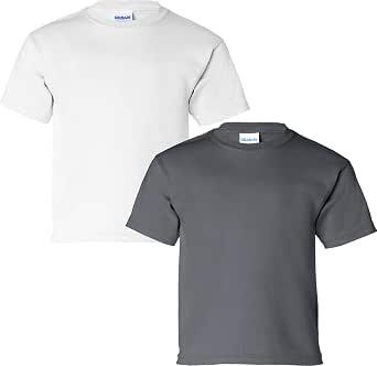 Amazon.com: Gildan Youth Ultra Cotton T-Shirt, Style G2000B, 2-Pack ...