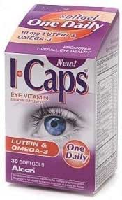 Amazon.com: I-Caps Eye Vitamin & Mineral Supplement, Lutein & Omega-3 ...
