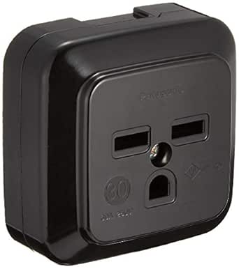 Amazon.co.jp: Panasonic WK36301B Grounding 2P30A Square Outlet Thin ...