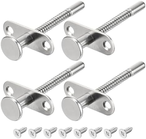 HJGarden 2PCS Stainless Steel Plunger Latches Spring-Loaded Spring ...