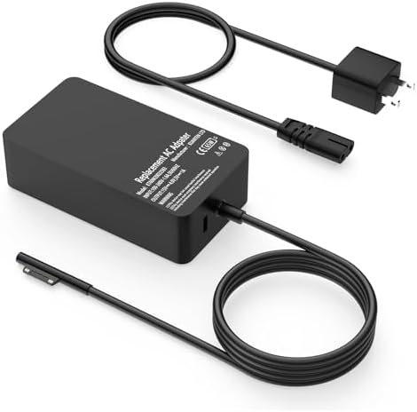 Surface Pro Laptop Charger 65W Compatible with Microsoft Surface ...
