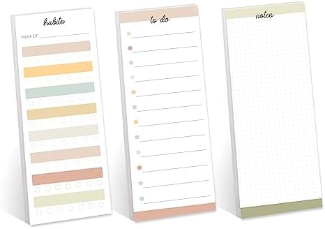 Amazon.com : Productivity Sticky Note Assortment/Set of 3 Multi-Color ...
