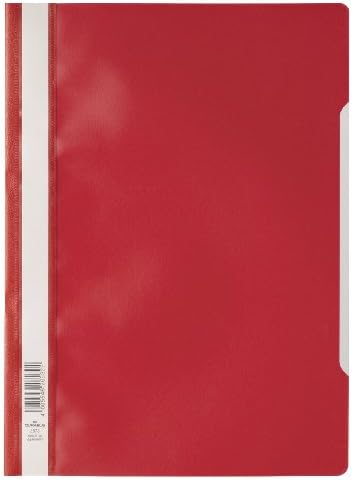 Durable Clear View A4 Document Folder Yellow | Transparent Front Cover ...