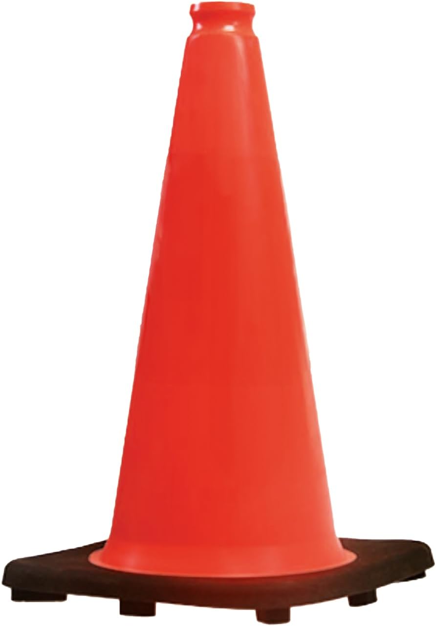 Amazon.com: SmartSign Traffic Cones 18 inch - Fluorescent Orange Safety ...