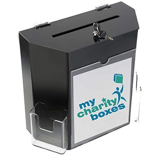 Charity Donation Acrylic Ballot Box W 8 X 4 Frame Lock 2 Pockets charity-donation-acrylic-ballot-box-w-8-x-4-frame-lock-2-pockets