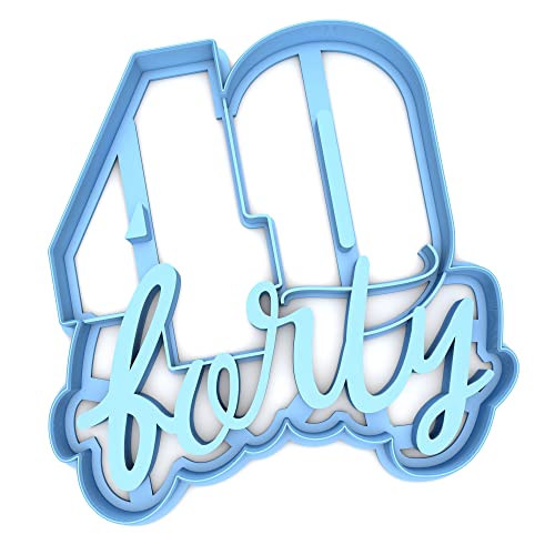 Amazon.com: Sweet Prints Inc Lettered Number 40 Cookie Cutter ...