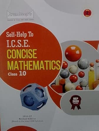 Selina I.C.S.E Concise Mathematics AnswerKey Book 10 2026-27 Revised ...
