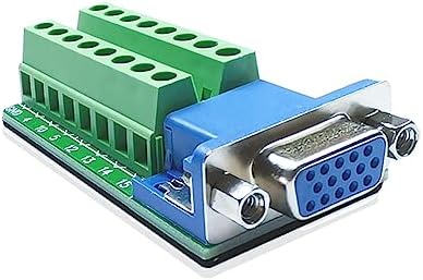 iYueMps DB15 Terminal Adapter, VGA Breakout Board DB15 3+9 D-SUB VGA ...
