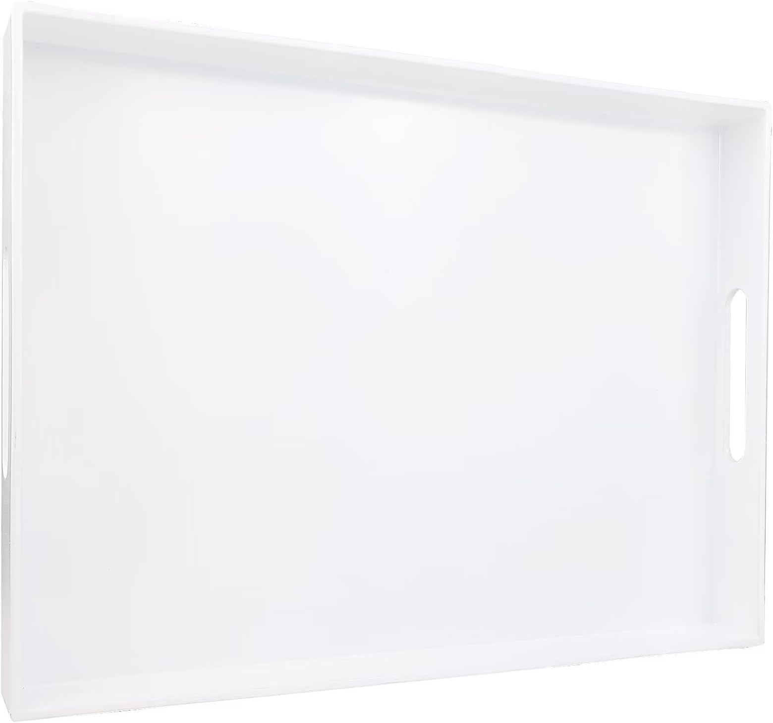 Amazon.com: Tiangrid 2 Pcs 18 x 26 Inch Large White Plastic Tray ...