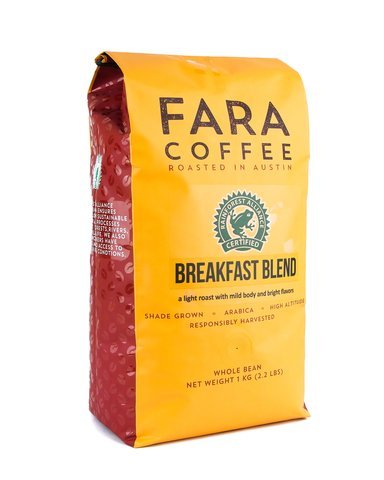 Amazon.com : Fara Coffee, Whole Bean (Breakfast Blend, (Medium), 2.2 Lb ...