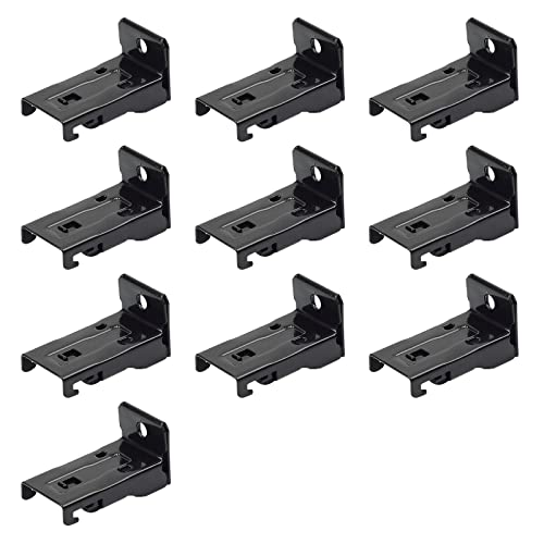 Snapklik.com : KXLIFE Black Wall Mount Brackets For Flexible Curtain ...