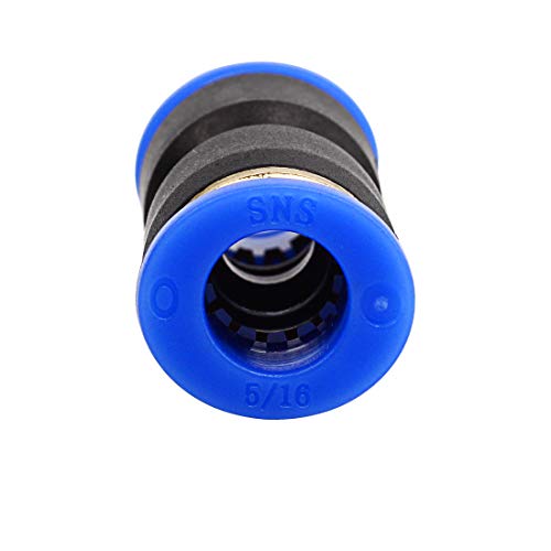 Snapklik.com : SNS SPU-5/16 5/16 Tube OD Plastic Straight Union Pipe Tube Fitting Straight ...