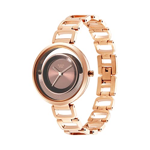 Titan Analog Rose Gold Dial Women's Watch-95140KM01 : Amazon.in: Fashion