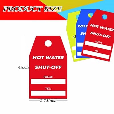 30 Pack Shut Off Valve Tags Gas Shut Off Cold Water Australia | Ubuy